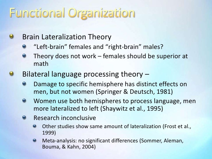 Cerebral Lateralisation
