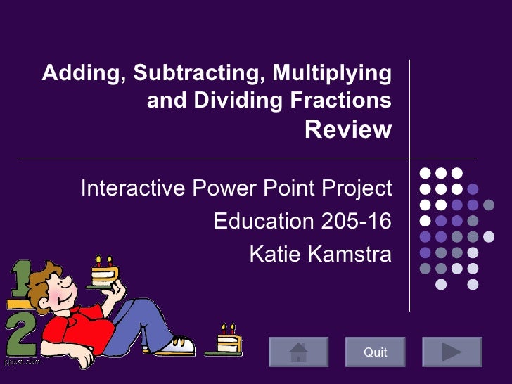 Fractions Power Point Fractions Power Point
