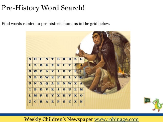 Fun Learning For Kids : Prehistoric Man