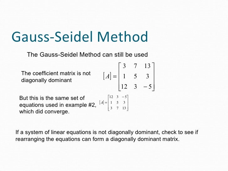 Gauss sediel