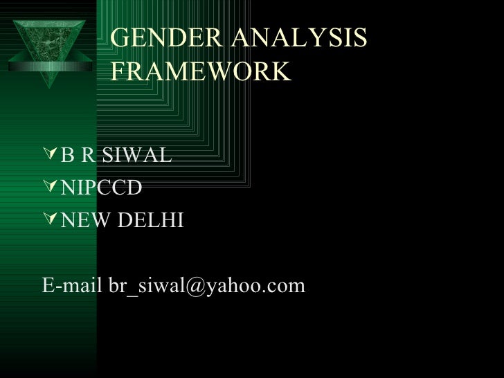 gender-analysis-framework-planning-b-r-siwal