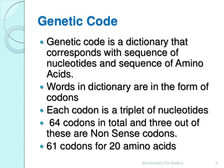 Genetic Code