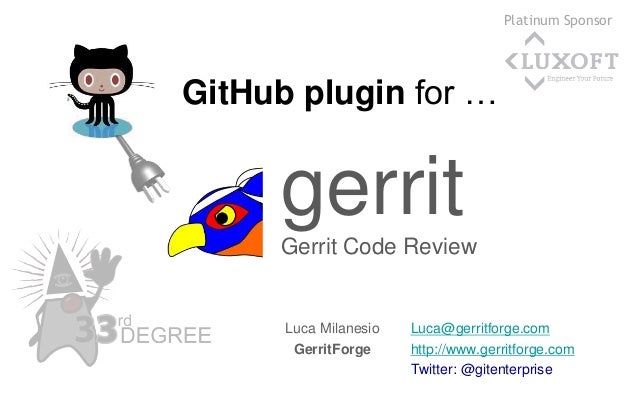Gerrit Code Review With Github Plugin 
