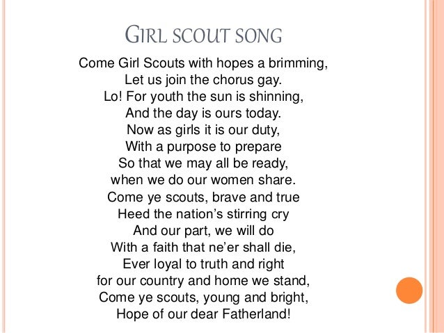 Girl scout songs