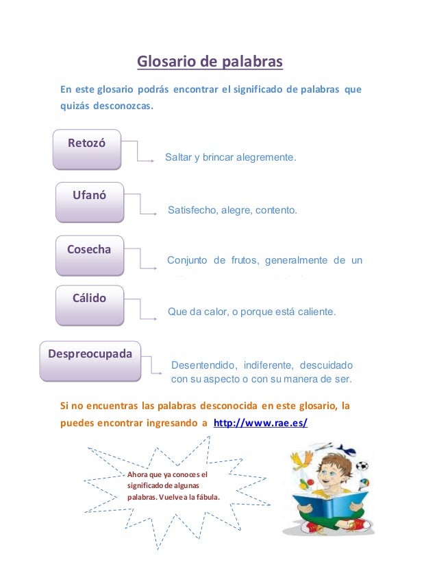 Glosario De Palabras