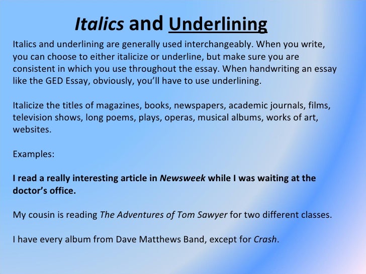 Help Writing My Paper Titles Of Essays In Quotes Or Italics