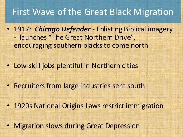 Great Migration of African Americans