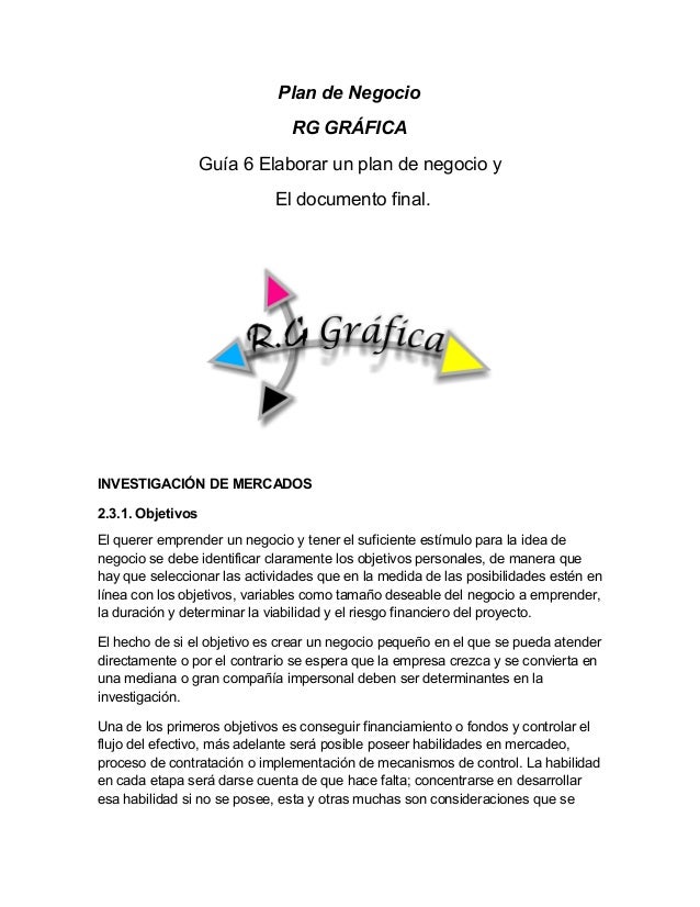 Guia Para Desarrollar El Plan De Negocios - creditocenlu Guia Para Desarrollar El Plan De Negocios - creditocenlu