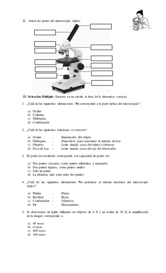 Guia para el uso del microscopio optico