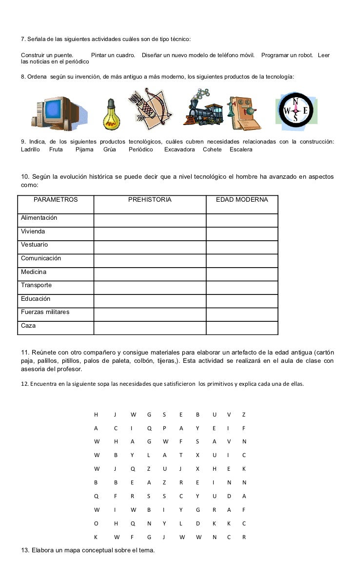 Guia tecnologia 6° 1er p. Guia tecnologia 6° 1er p.