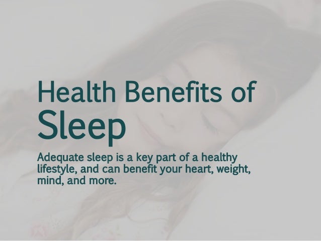 Health Benefits Of Sleep
