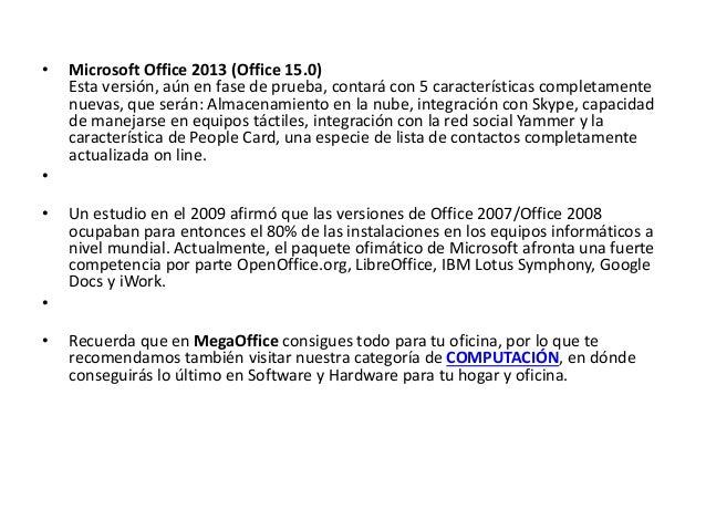 Evolucion de Microsoft Officer Evolucion de Microsoft Officer