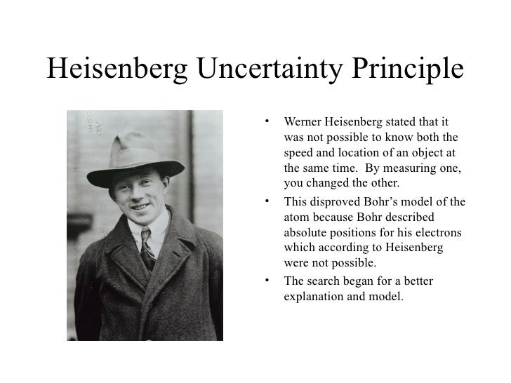 Heisenberg principle atom location - statwar