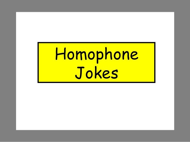 Homonyms Jokes