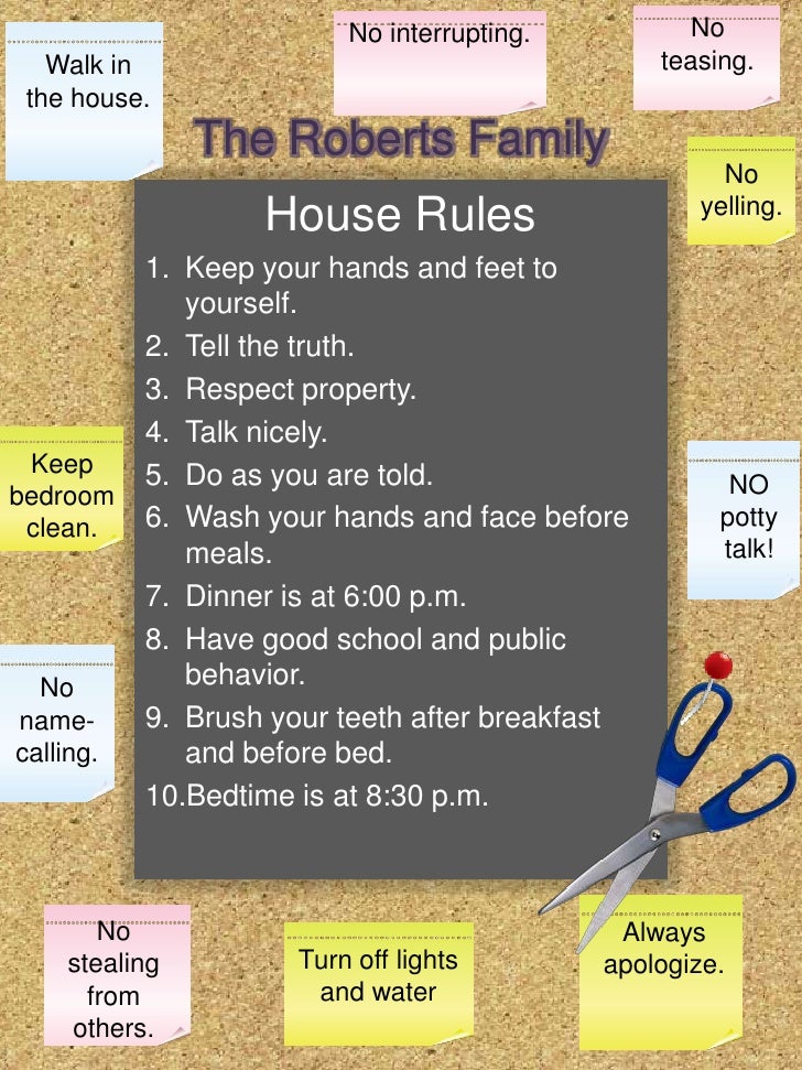 House Rules By The Mommy Blog