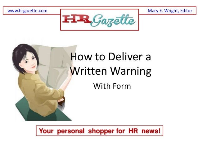 How To Give A Written Warning To An Employee With Form how-to-give-a-written-warning-to-an-employee-with-form
