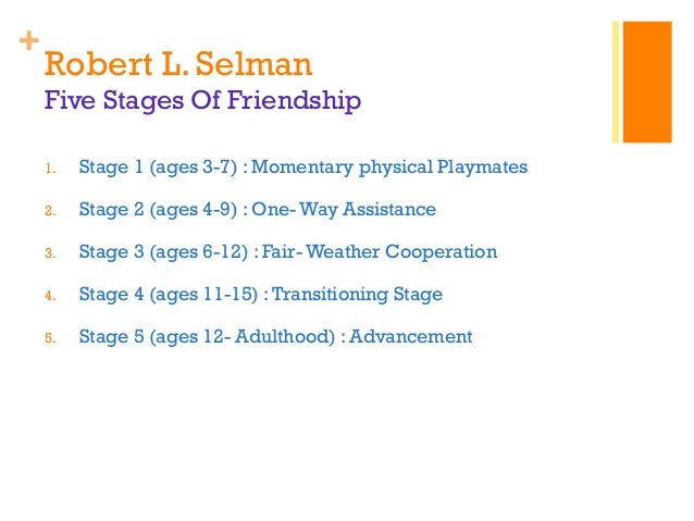 The Stages of Friendship