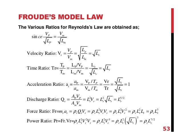 Hydraulic similitude and model analysis