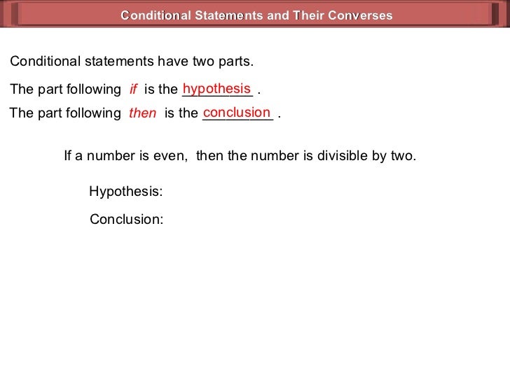 Hypothesis Conclusion Geometry 14