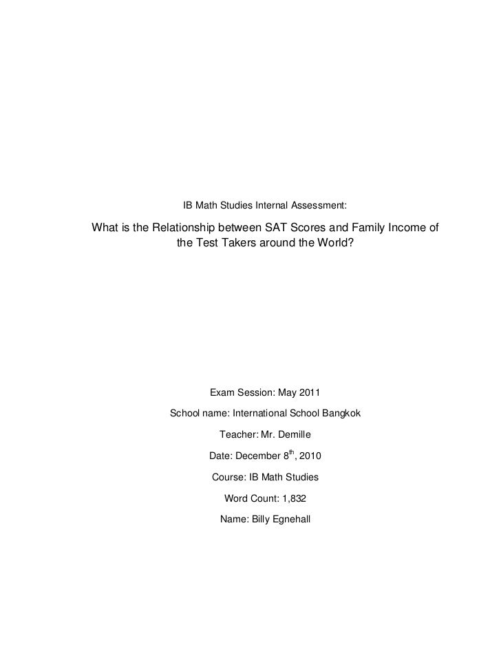 Ib Math Studies Internal Assessment Final Draft Ib Math Studies Internal Assessment Final Draft