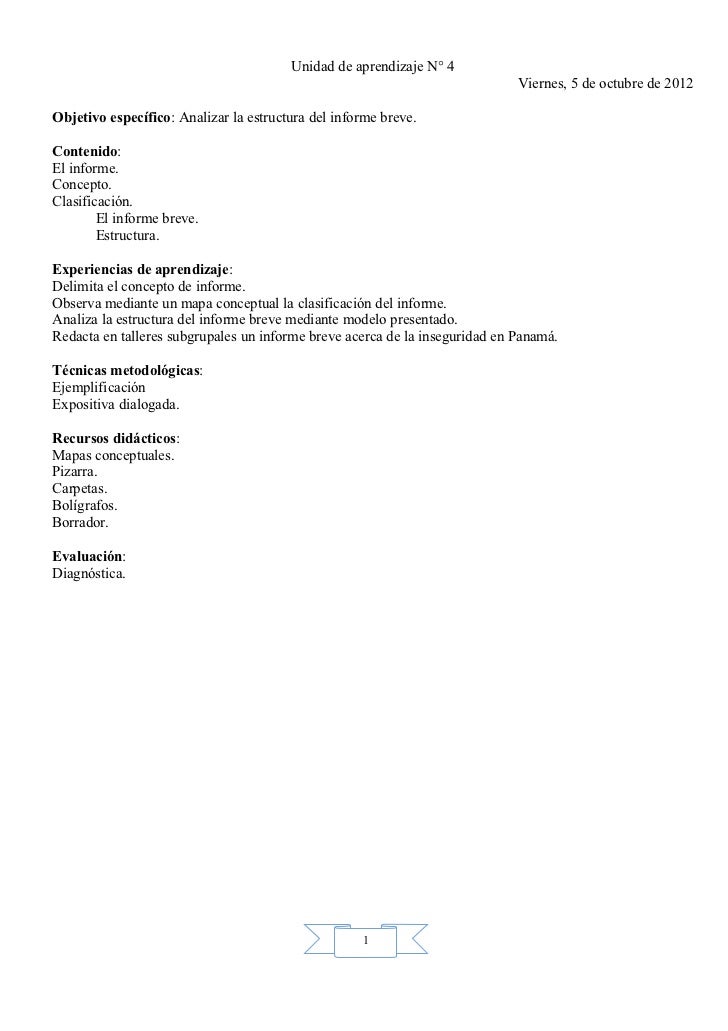 Informes ejemplos - Imagui