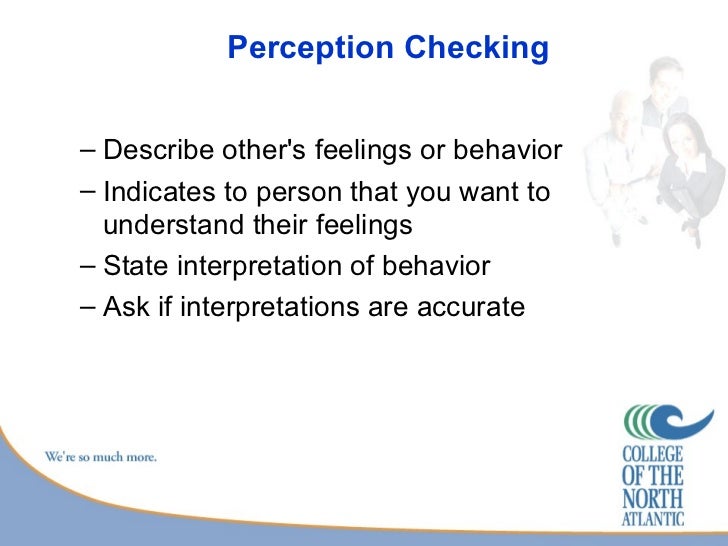 Perception Checking perception-checking