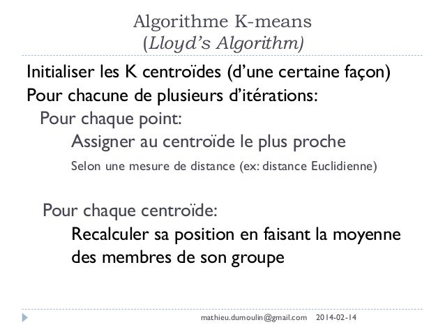 exemple de l algorithme k means exemple de l algorithme k means