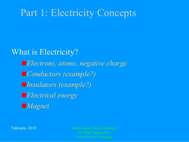 Introduction of Electricity