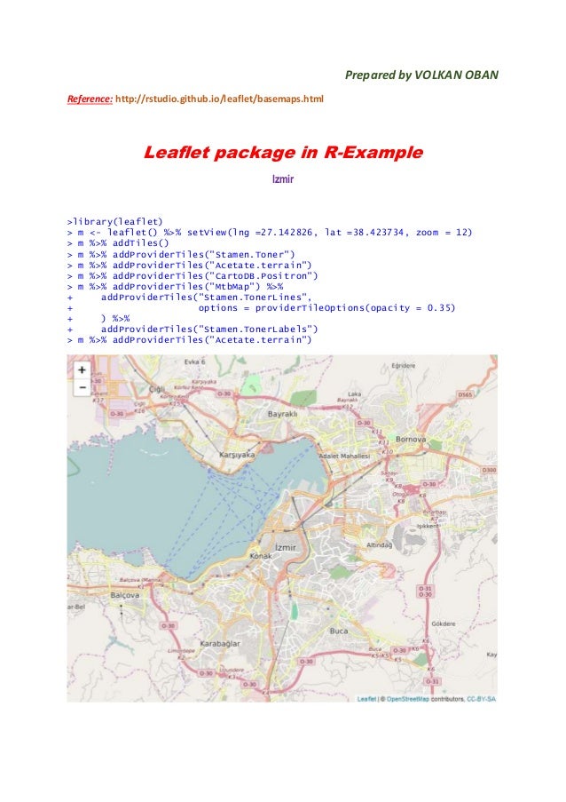 Leaflet Package In R Example