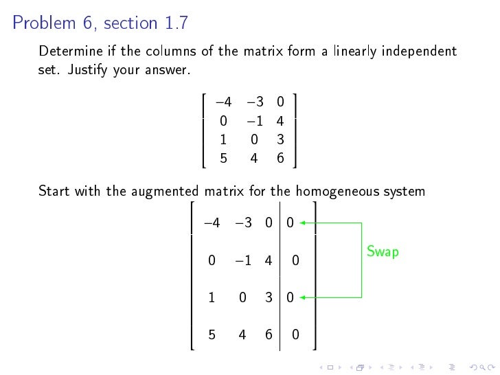 Linear in dependence linear-in-dependence