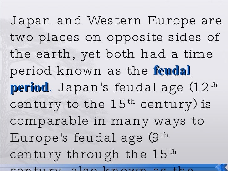 feudalism in japan and europe essay