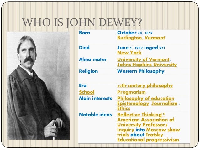 John dewey’s philosophy