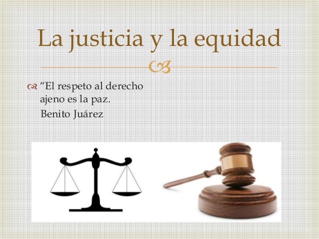 Justicia y equidad