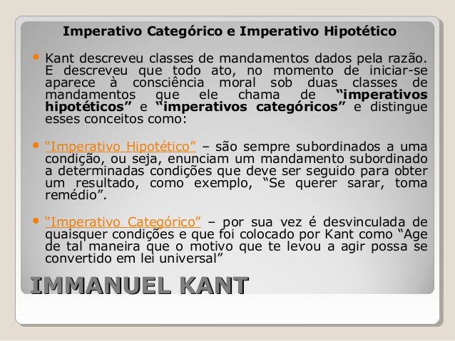 Kant Imperativo Categrico