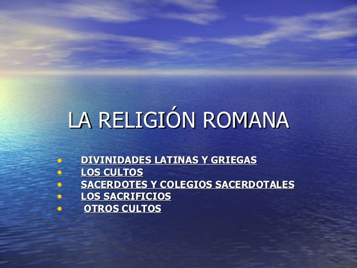 La Religión Romana