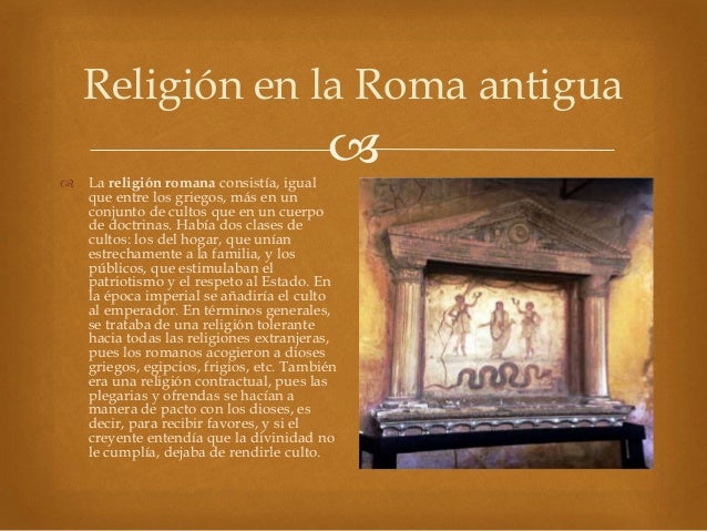 La Religión Romana Tema 5 De Latin