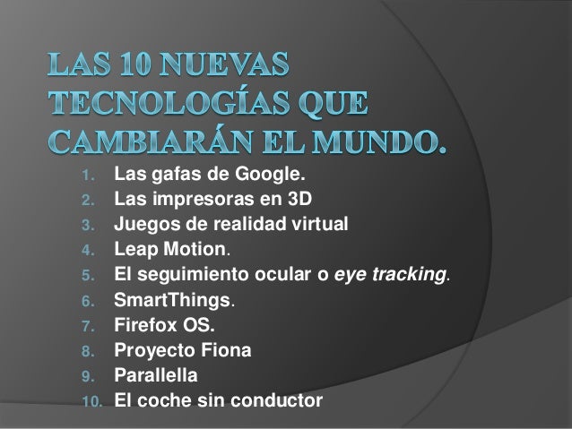 las nuevas tecnologías