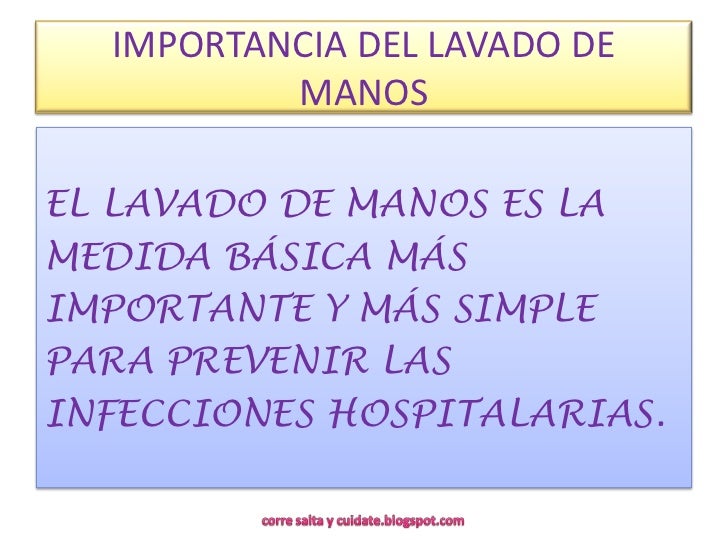 La importancia del lavado de manos - Imagui