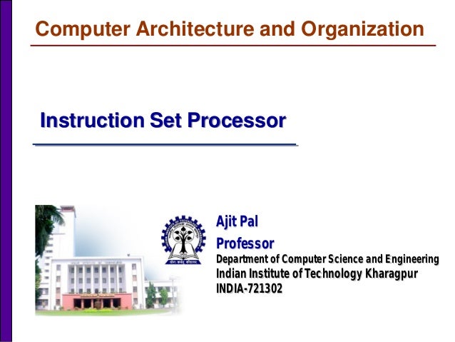 Lec 12 15 Mips Instruction Set Processor