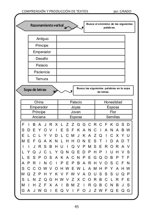 lecturas para el tercer grado de primaria