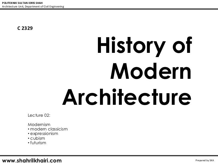 history of modern architecture