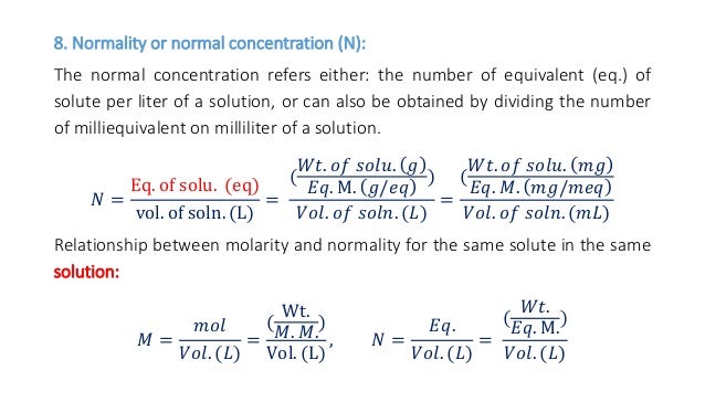 solutions and their concentrations in Analytical chemistry by Azad Al…