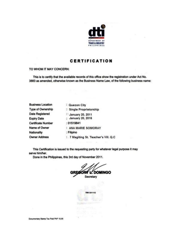 15 Business Name Dti Permit Sample 2020 Background Sample Factory Shop 15 Business Name Dti Permit Sample 2020 Background Sample Factory Shop