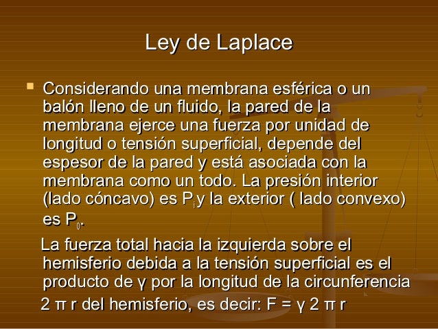 Ley de laplace