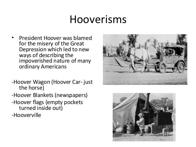 Great Depression Hoover Flags