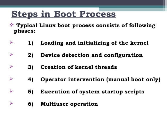 Linux installation and booting process Linux installation and booting process
