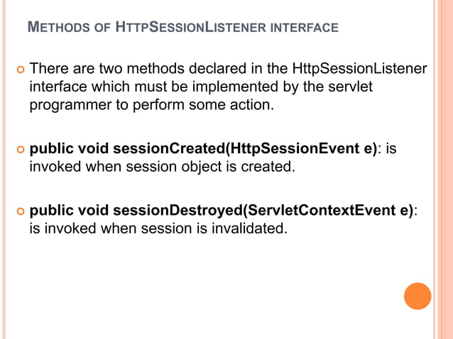 Listeners And Filters In Servlet PPT