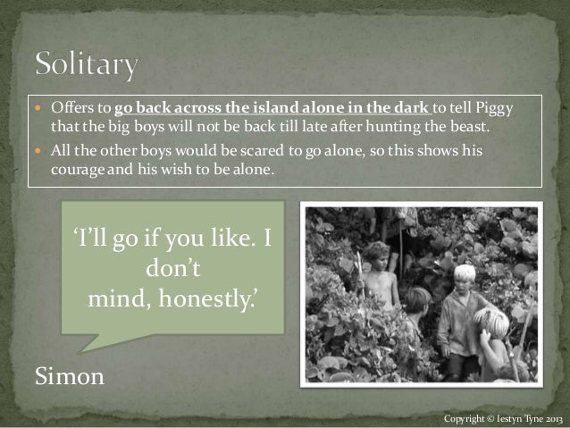 Simon Character Notes Lord of the Flies
