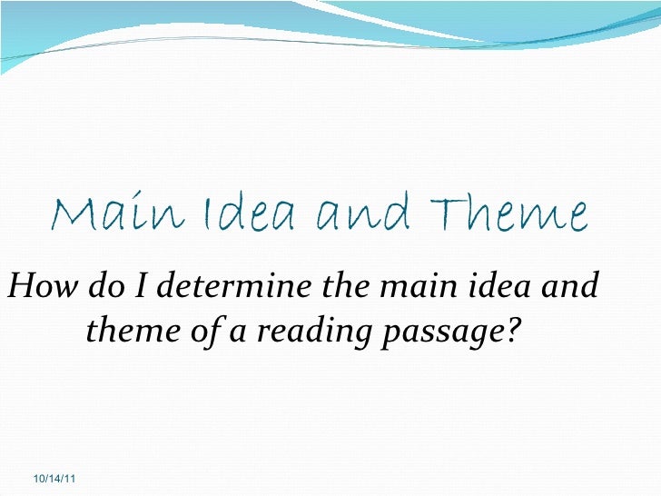 Main Idea And Theme main-idea-and-theme
