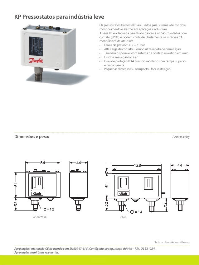 Manual tecnico-pressostato-termostato-danfoss